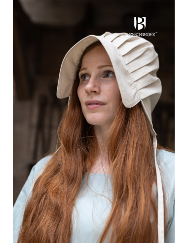 Cappello medievale Bonnet donna Emma in colore naturale ⚔️ Negozio ...