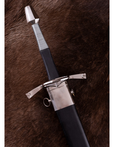 Spada lunga medioevale-rinascimentale con anello e fodero, S. XV ⚔️ Negozio