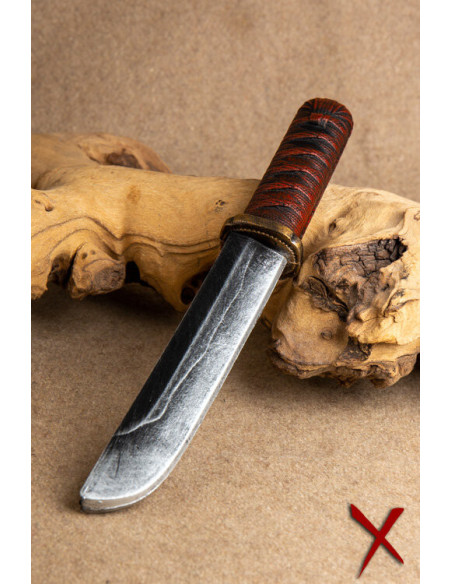 Coltello da lancio rosso, tipo tanto, per LARP ⚔️ Negozio Medievale